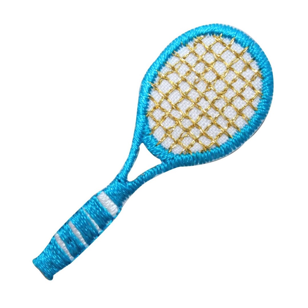 ID 1556 Tennis Racket Patch Teal Racquet Sports Embroidered Iron on ...