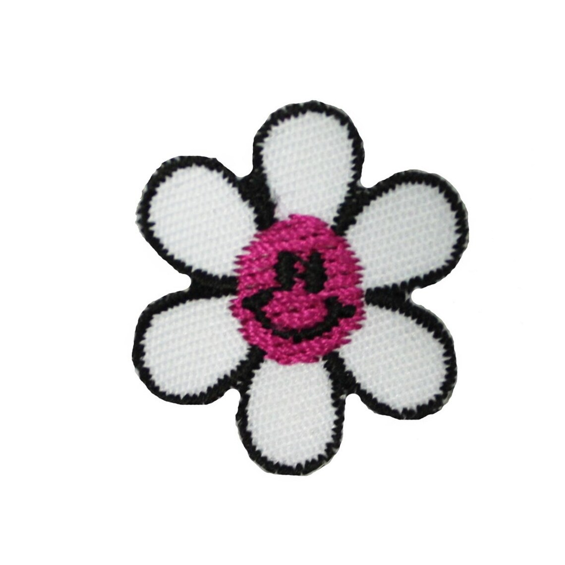 Lot of 3 Pink Smiley Face Daisy Patches Cute Spring - Etsy