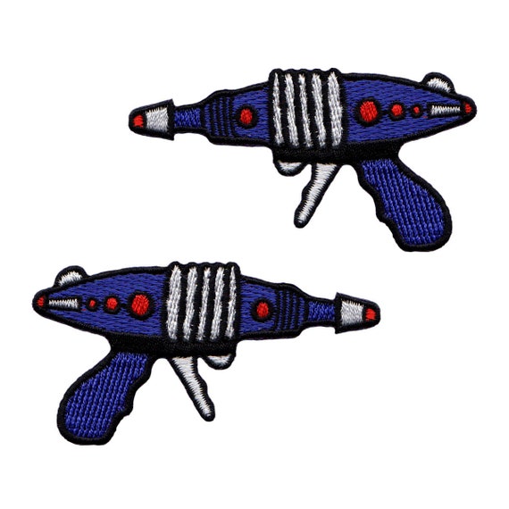 Set of 2 Purple Ray Gun Patches Space Alien Pistol Embroidered | Etsy