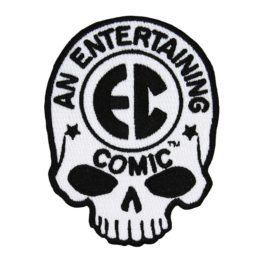 EC Comic Skull Logo Patch Comics Book Symbol Embroidered Iron on ...