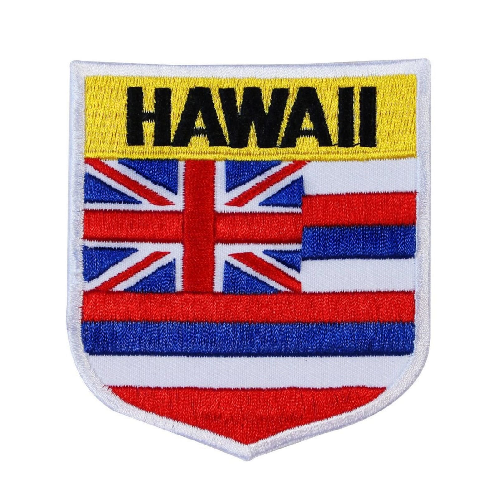 State Flag Shield Hawaii Patch Badge Travel USA Embroidered Iron on ...
