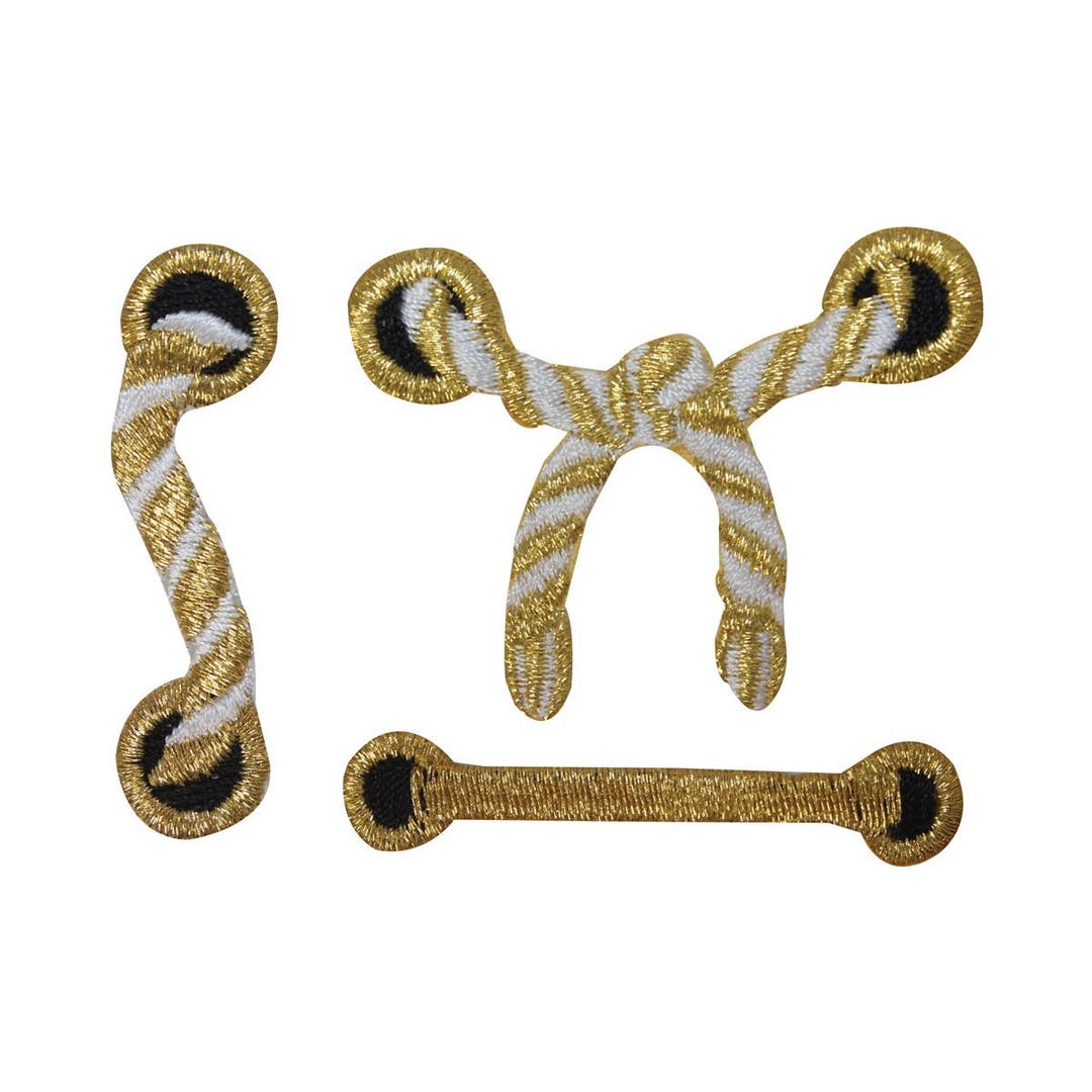 ID 2688ABC Set of 3 Nautical Rope Patches Marine Embroidered - Etsy