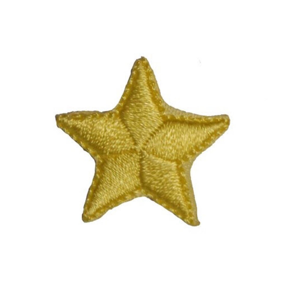 ID 3466A Yellow Star Patch Night Sky Craft Symbol Embroidered Iron on ...