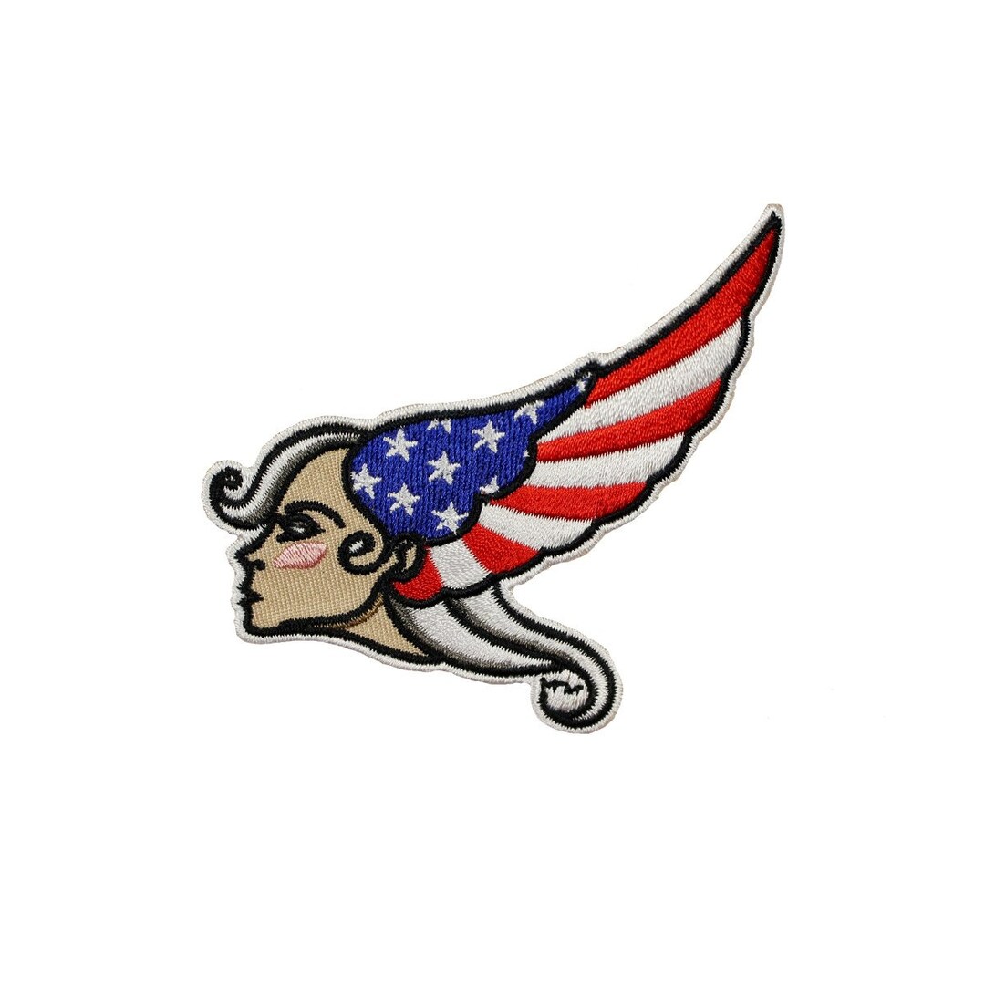 Artist Illicit Mickey Martin USA Angel Patch Tattoo Left Facing Iron on ...
