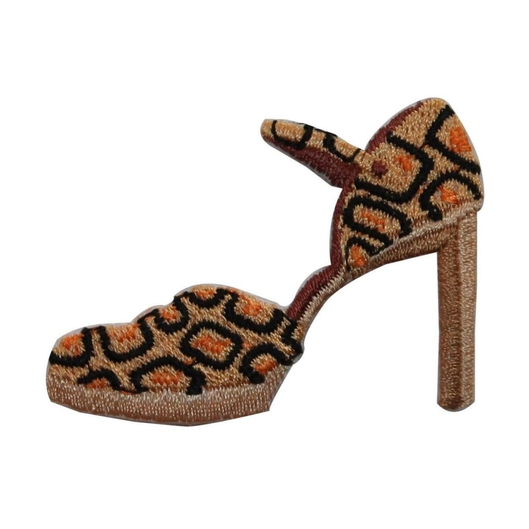 ID 7450 Giraffe Pattern High Heel Patch Shoe Pump Embroidered Iron on ...