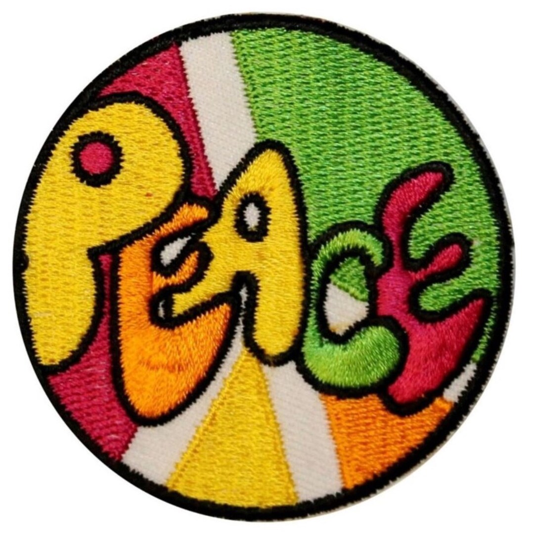 Peace Sign Hippie Patch 60s Badge Festival Music Embroidered Iron on ...