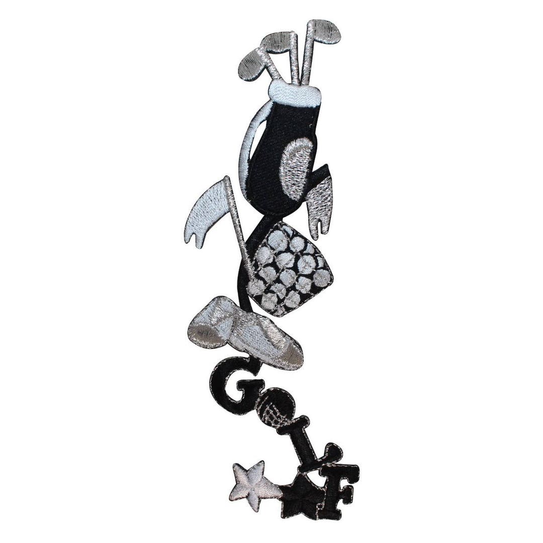 ID 1530 Golf Equipment Strip Patch Golfer Bag Craft Embroidered Iron on ...