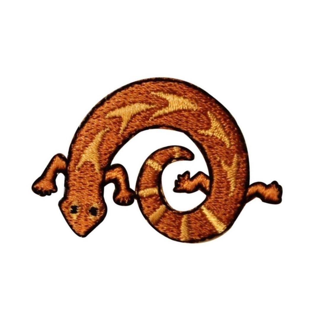 ID 0748 Tribal Lizard Patch Gecko Salamander Symbol Embroidered Iron on ...