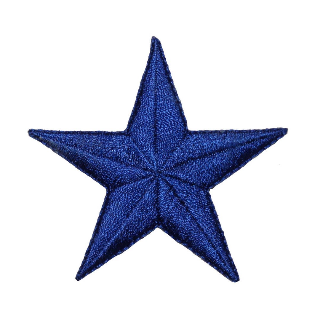 ID 3491 Blue Star Symbol Patch Night Sky Symbol Embroidered Iron on ...