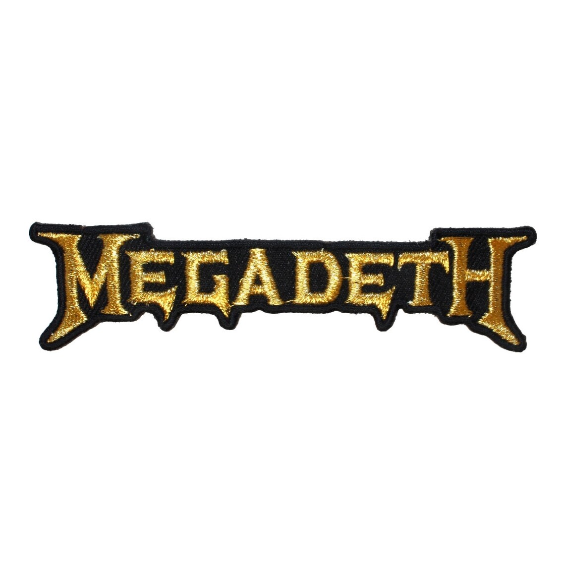 Megadeth Gold Band Logo Patch Heavy Metal Music Embroidered | Etsy