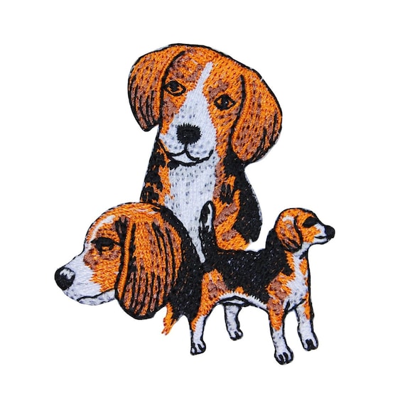 Beagle Multi Dog Patch Hound Breed Pet Portrait Embroidered | Etsy