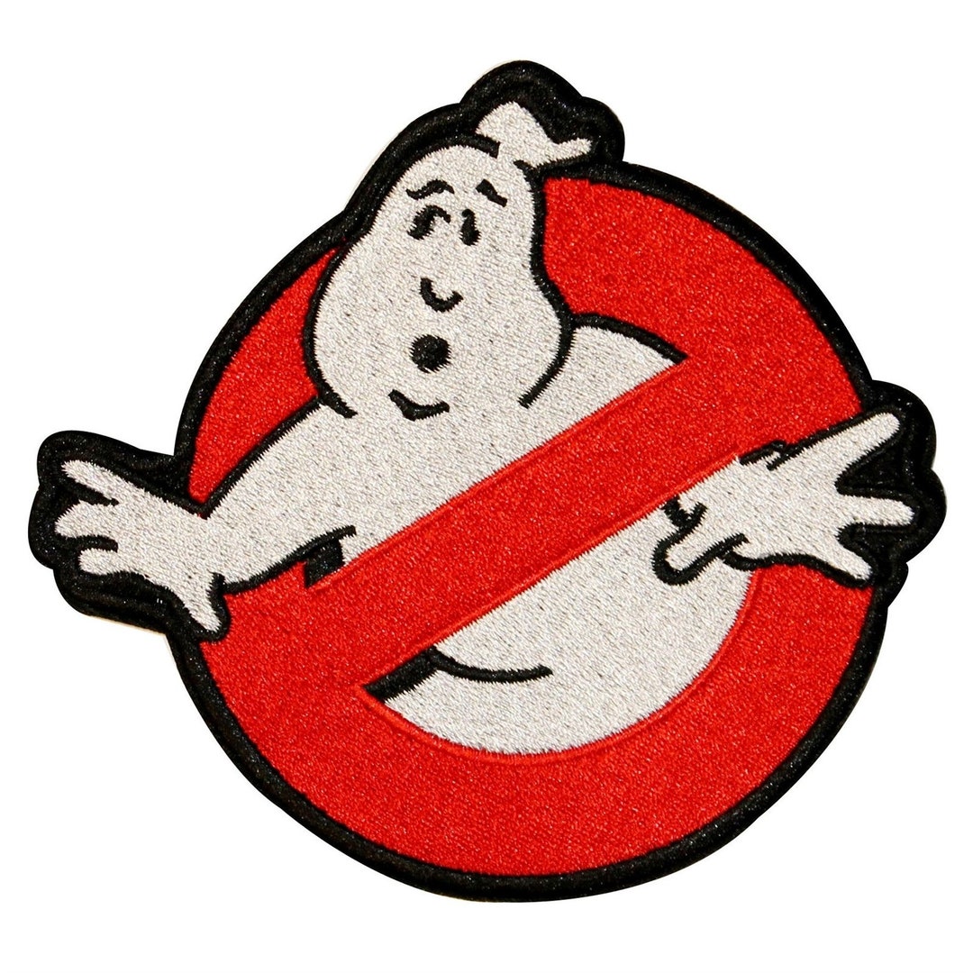 Smaller Ghostbusters No Ghost Sign Logo Embroidered Iron on Applique ...