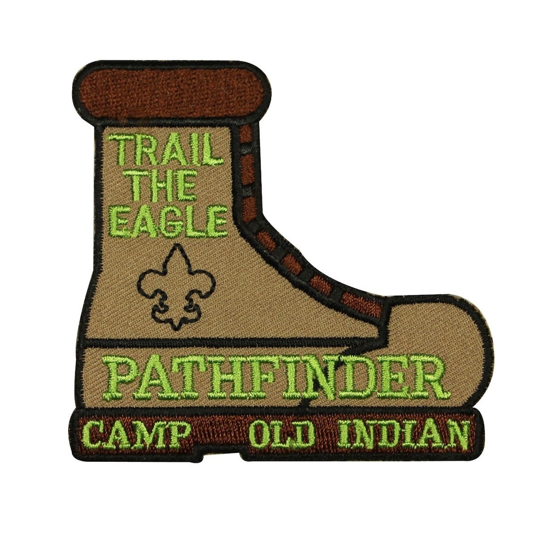 Eagle Scout Pathfinder Badge Patch Camp Old Indian Embroidered Iron on ...