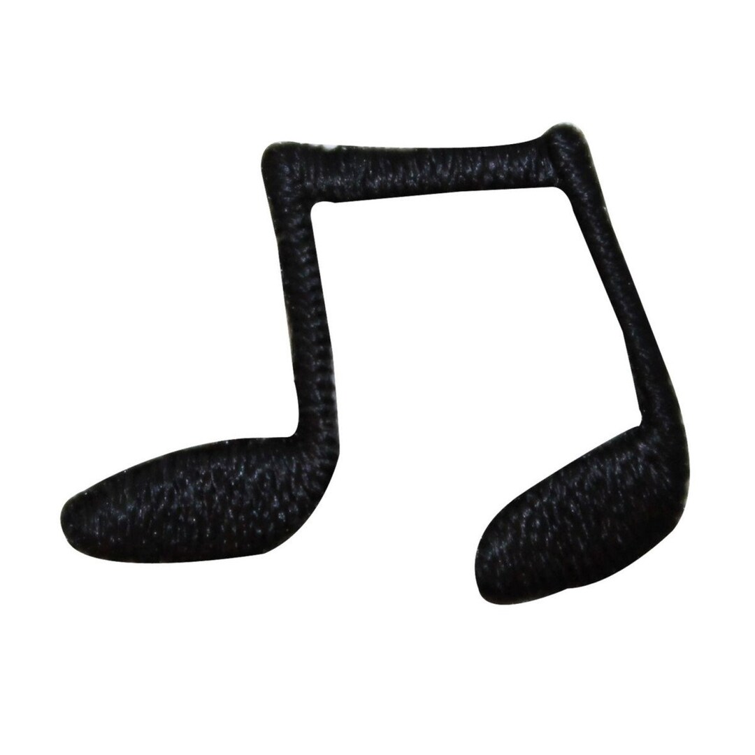ID 9167 Lot of 3 Double Eighth Note Patch Music Embroidered Iron on ...