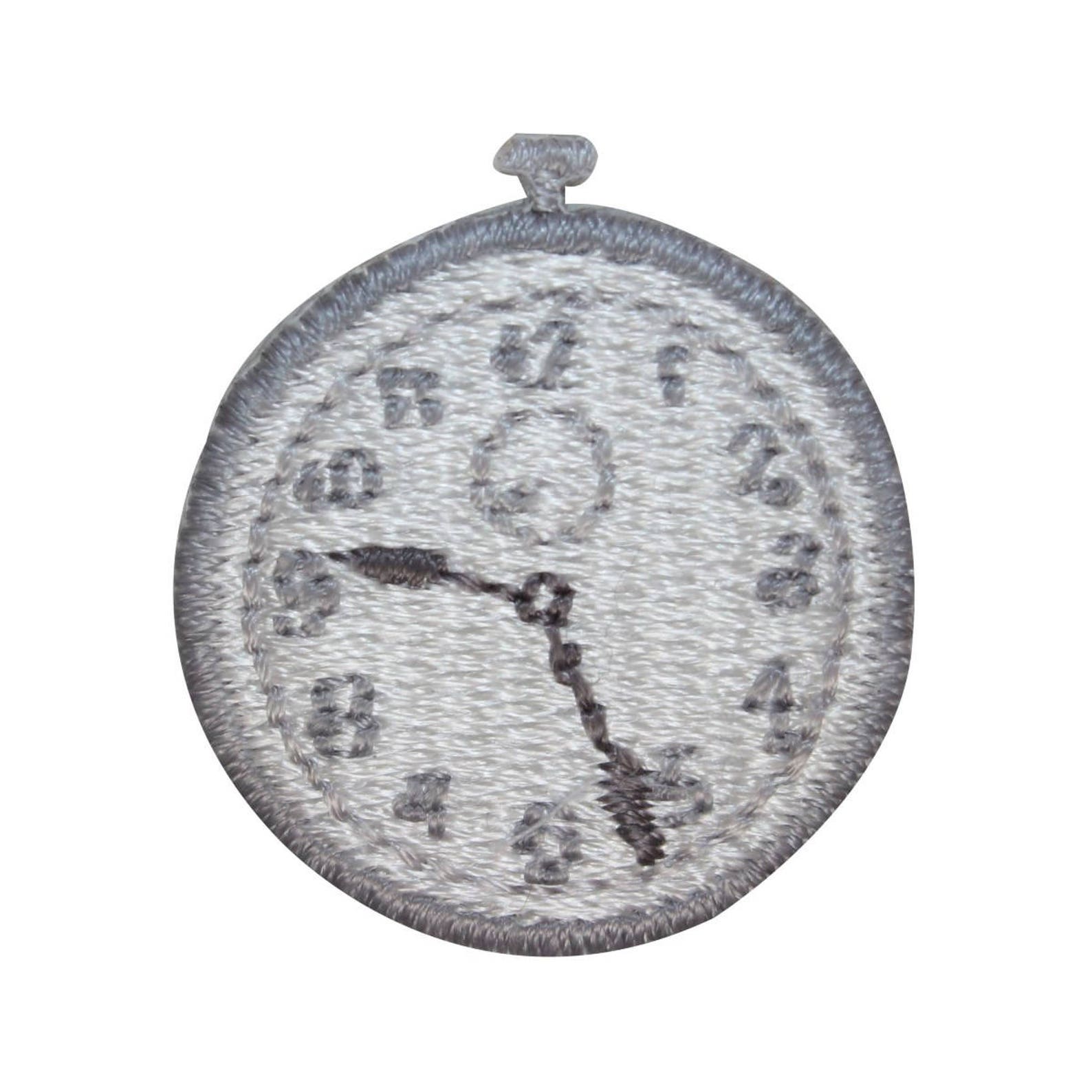 ID 3211B Pocket Watch Patch Old Wind up Time Watch Embroidered - Etsy