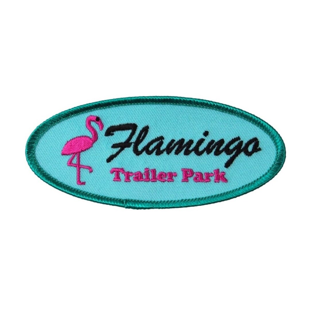 Flamingo Trailer Park Patch Badge RV Home Travel Embroidered Iron on ...