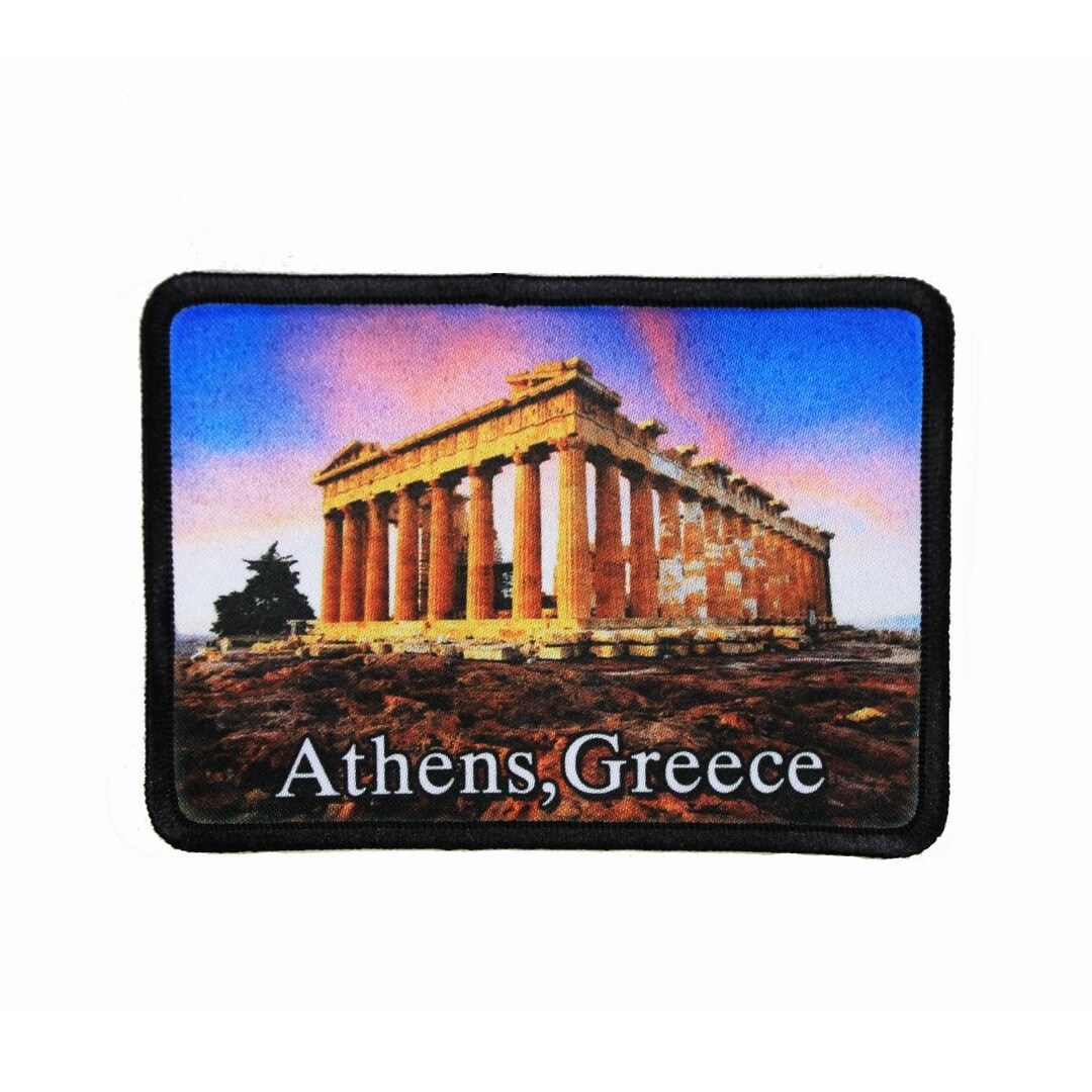 Athens Greece Landmark Patch Temple Travel Dye Sublimation Iron on ...