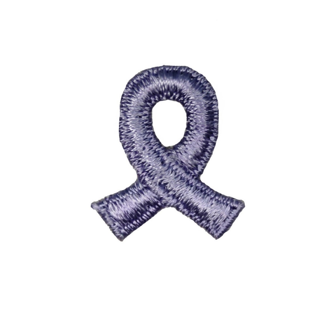 Periwinkle Stomach Cancer Awareness Ribbon Patch Support Cause Sew on ...