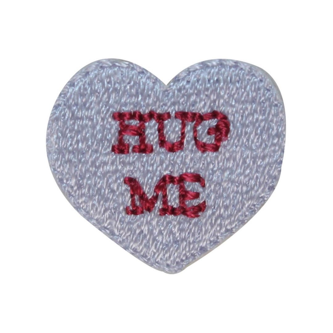 ID 3298A Hug Me Valentine Candy Patch Love Sweet Embroidered Iron on ...