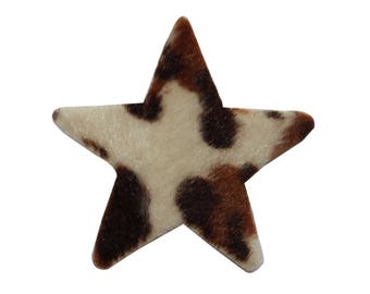 Leopard Print Star Patch - Etsy