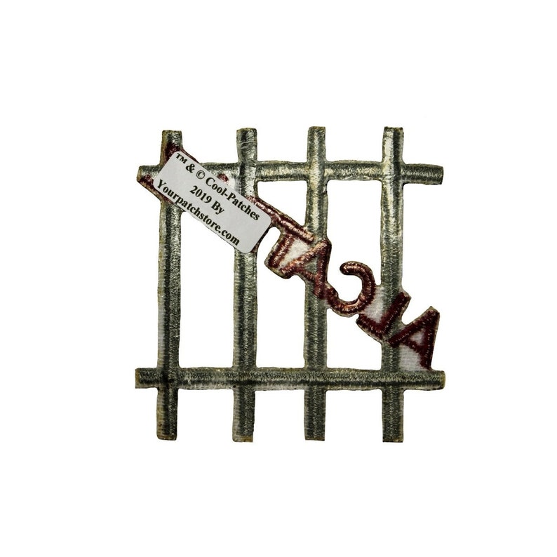 ID 1400 Alcatraz Jail Bars Patch Prison Gate Craft Embroidered | Etsy