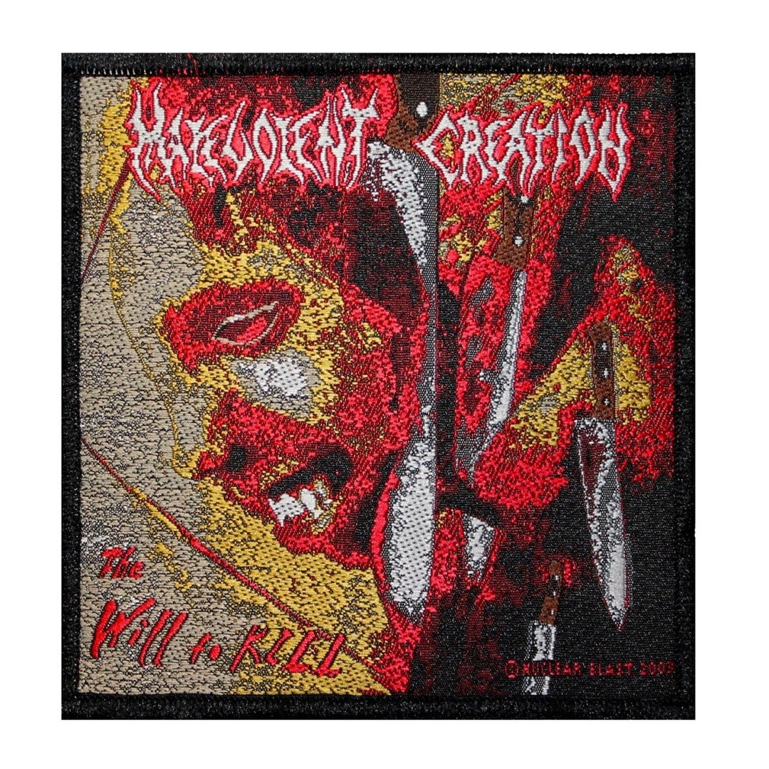 Malevolent Creation the Will to Kill Patch Metal Album Art Woven Sew on ...
