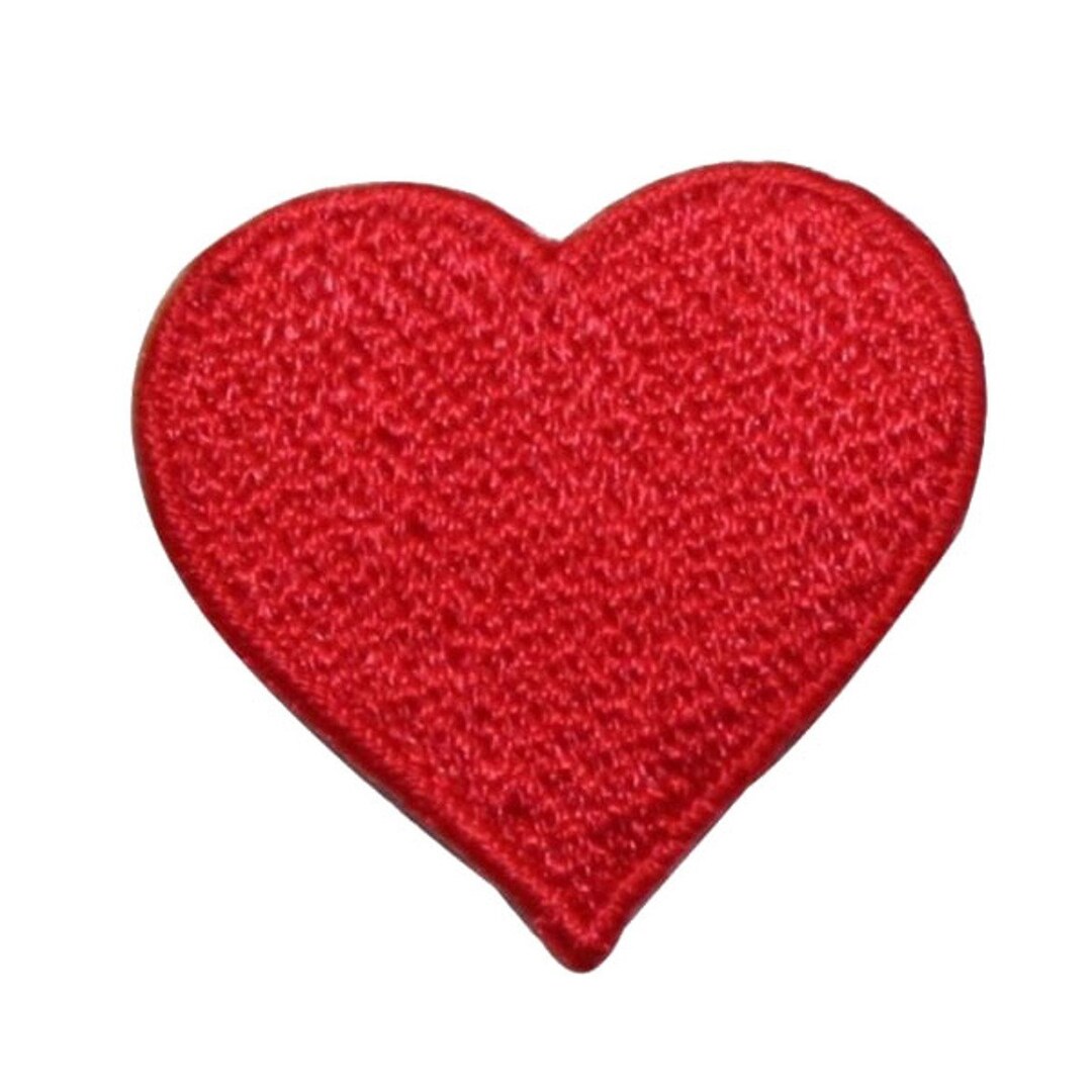 ID 3388 Red Heart Symbol Patch Valentines Day Love Embroidered Iron on ...