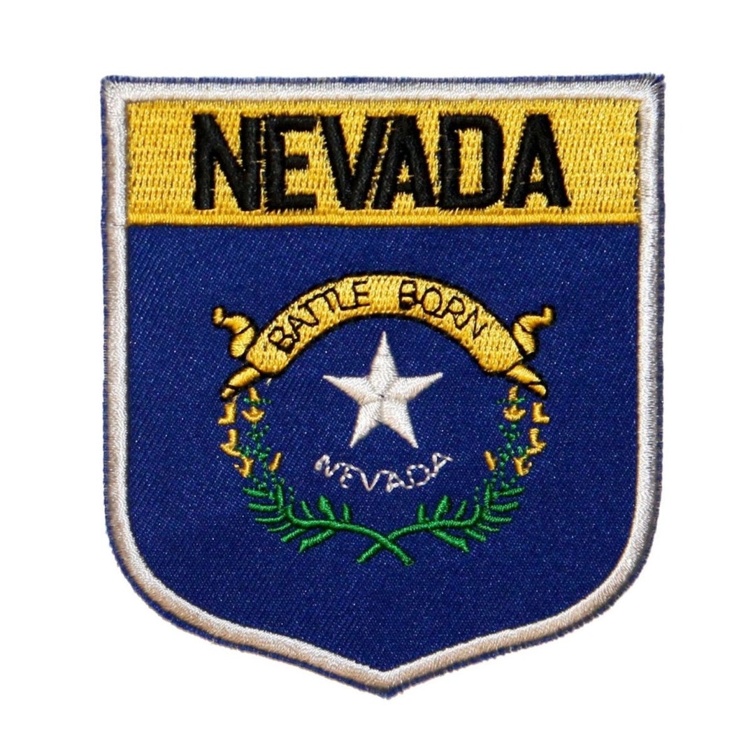 State Flag Shield Nevada Patch Badge Travel USA Embroidered Iron on ...