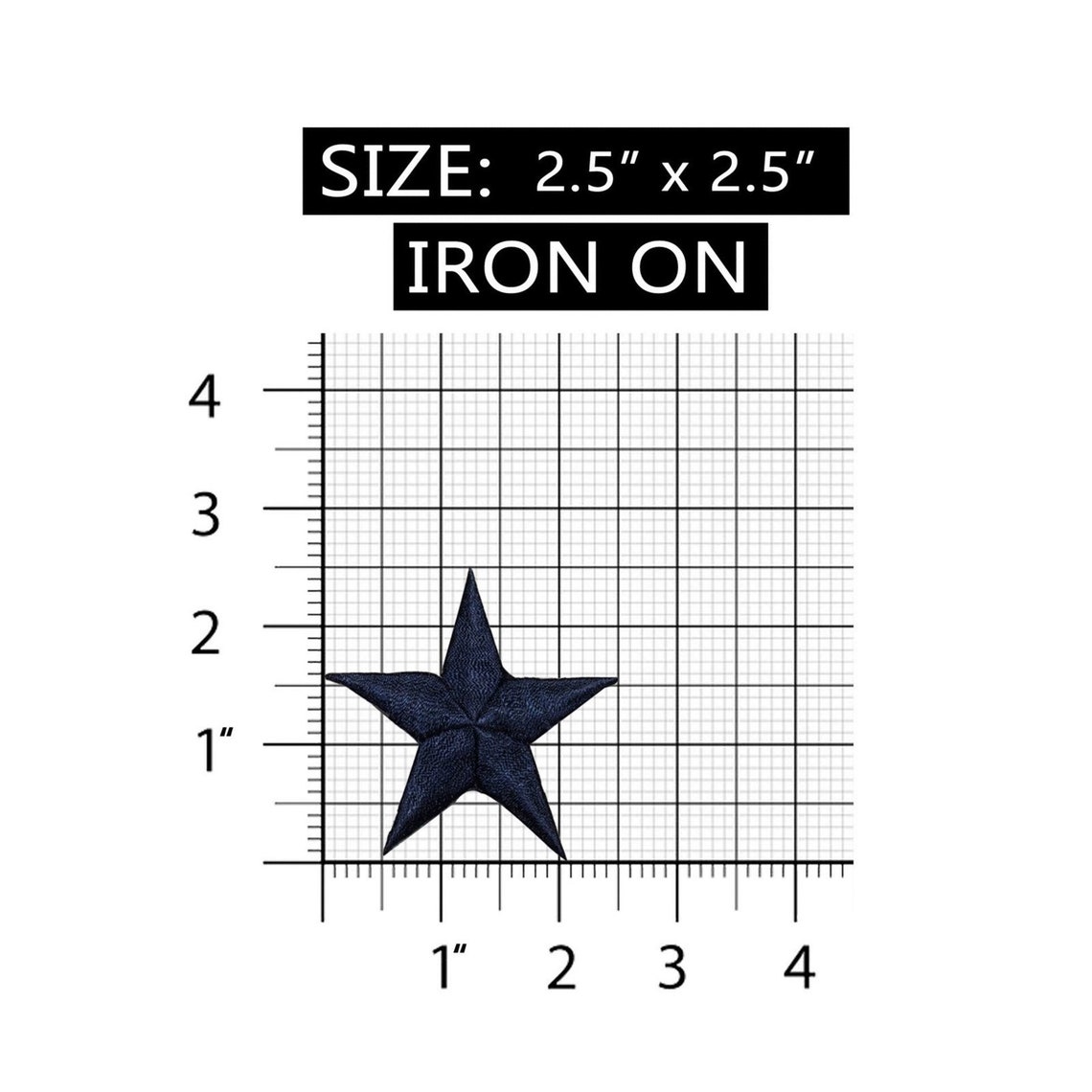 ID 3441 Navy Star Patch Symbol Space Night Sky Embroidered Iron on ...