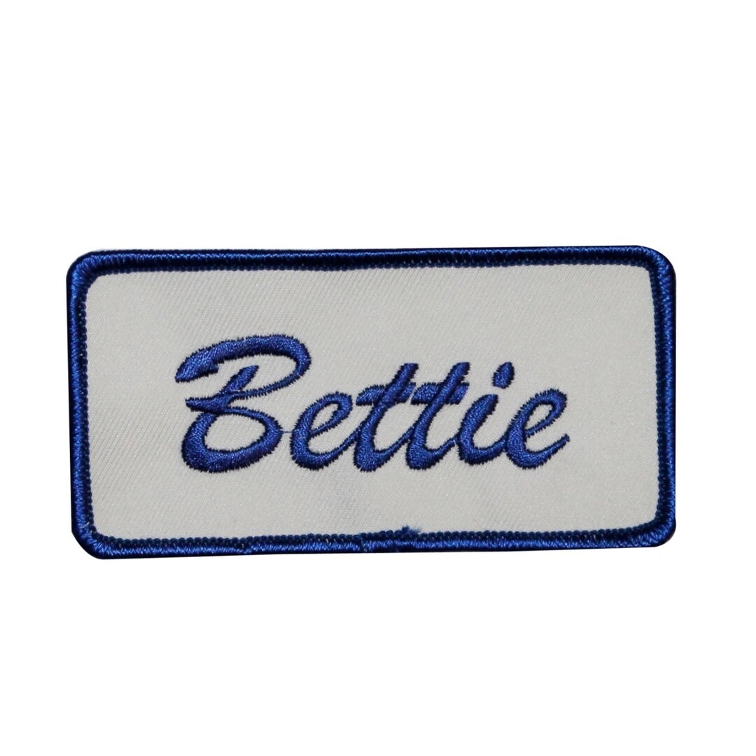 Bettie Name Tag Patch Identification ID Badge Embroidered Iron - Etsy