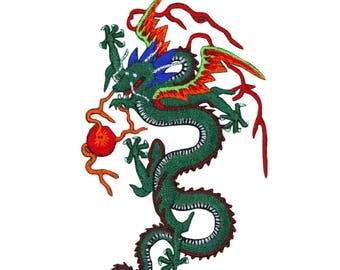 Green Dragon Patch Embroidered Iron on AD1 - Etsy