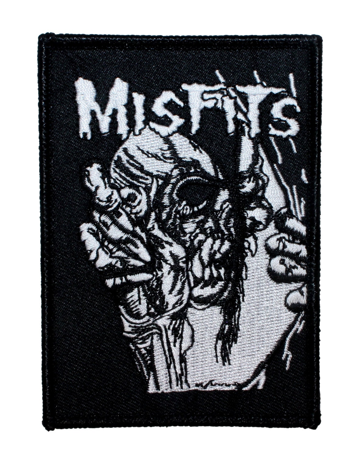 Misfits Devilock Skull Fiend Patch Hardcore Horror Punk Band | Etsy