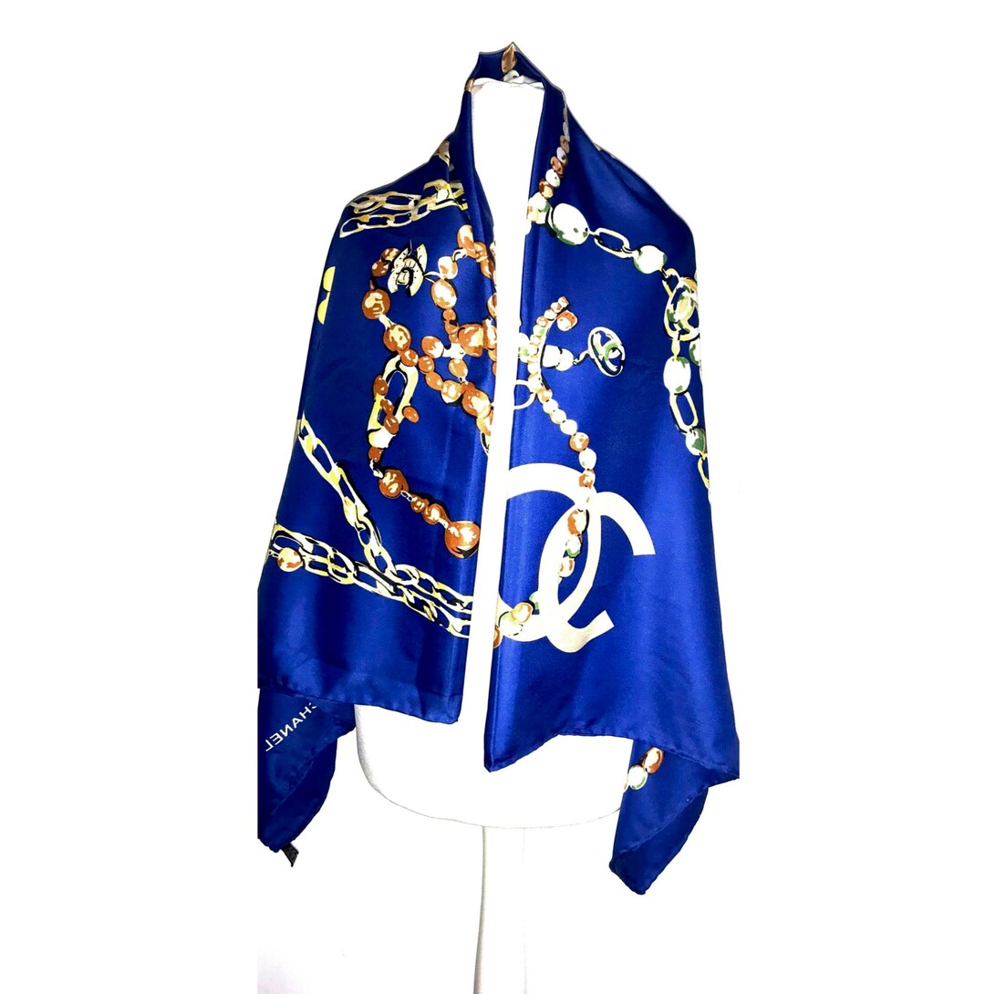 Vintage Chanel Quality Silk Stole Wrap Sarong Scarf Made in France - Etsy
