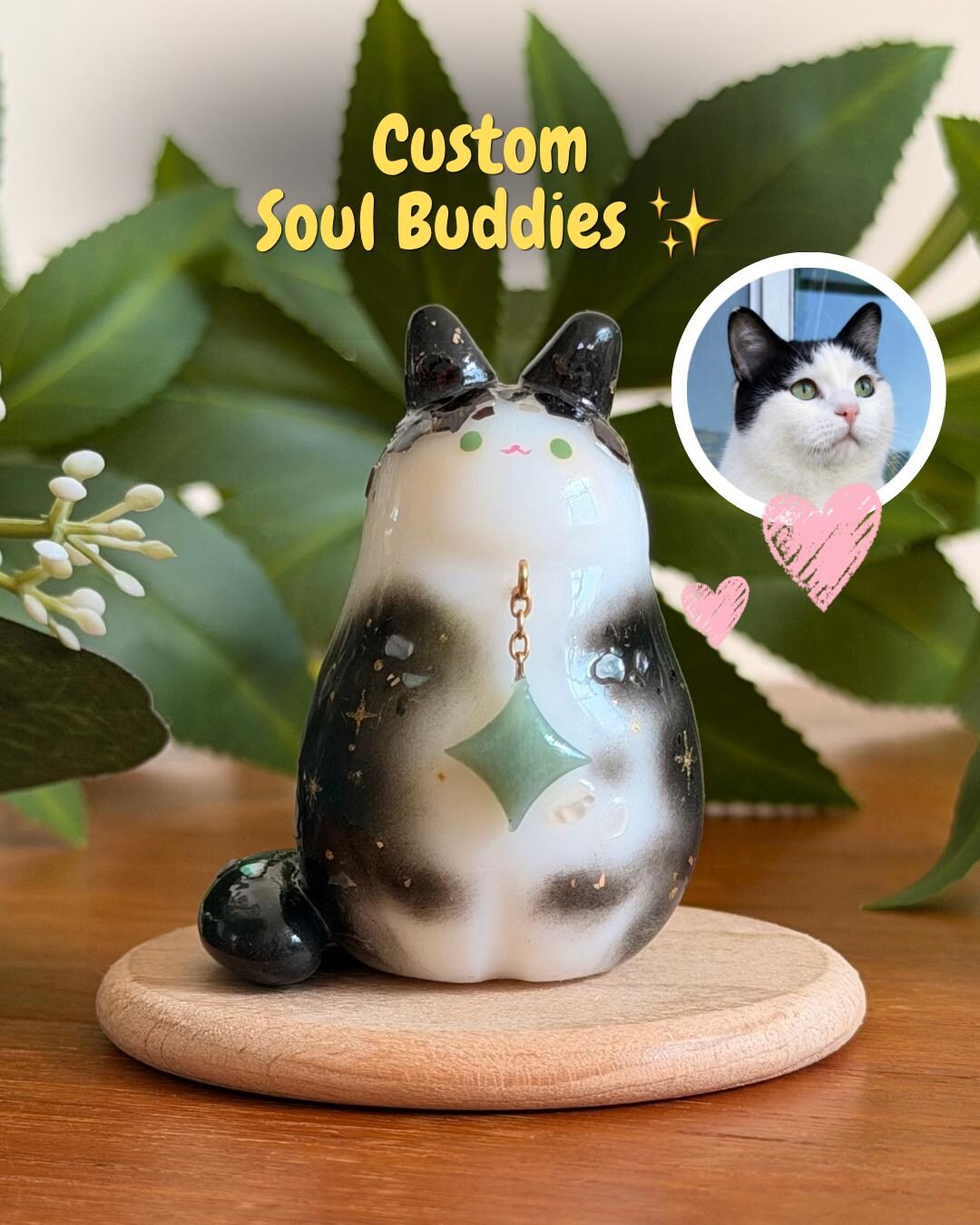 Custom Cat Figurine | Handmade Polymer Clay Pet Sculpture | Animal ...