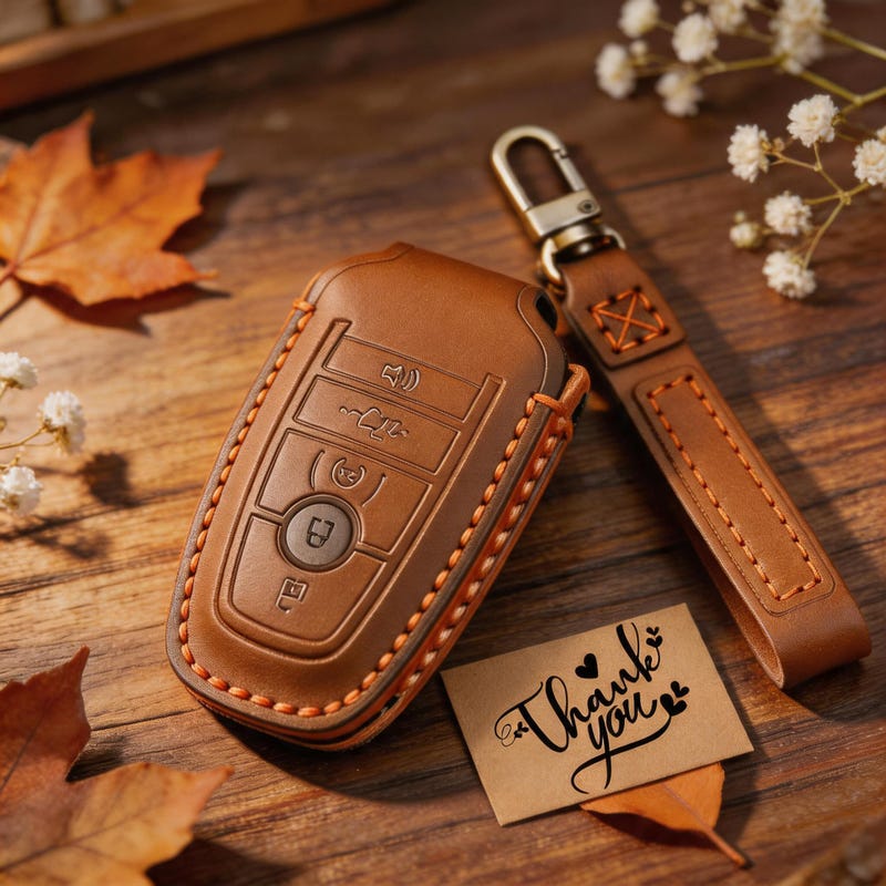 Leather Key Case Mustang - Etsy