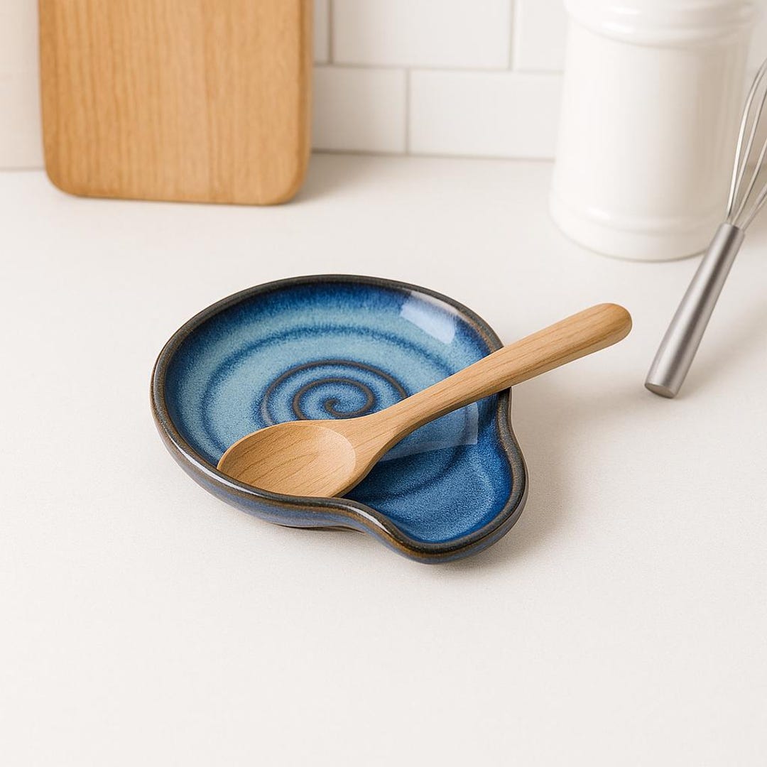 Ceramic Spoon Rests – Stove + Coffee Bar Sizes – Handmade Pottery ...