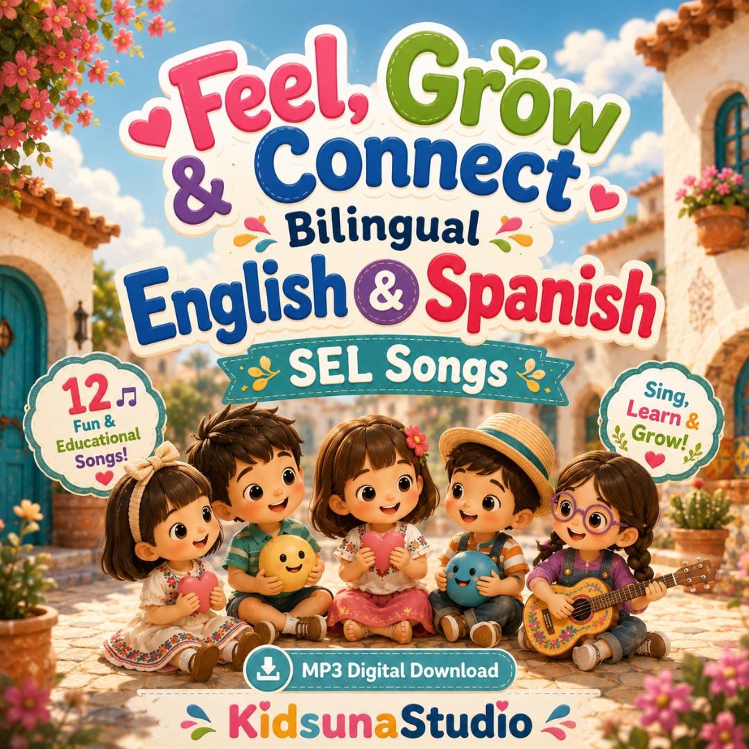 Bilingual SEL Songs for Kids | English Spanish Educational Mp3s ...