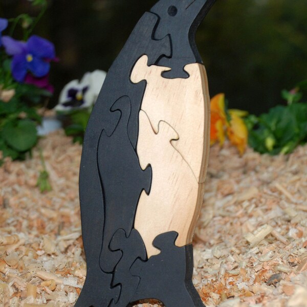 Wood Penguin - Etsy