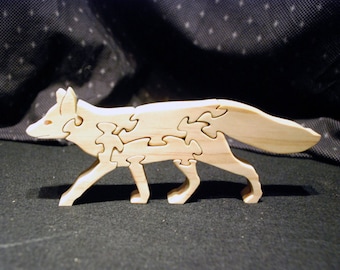Wooden Fox Jigsaw Puzzle - Etsy