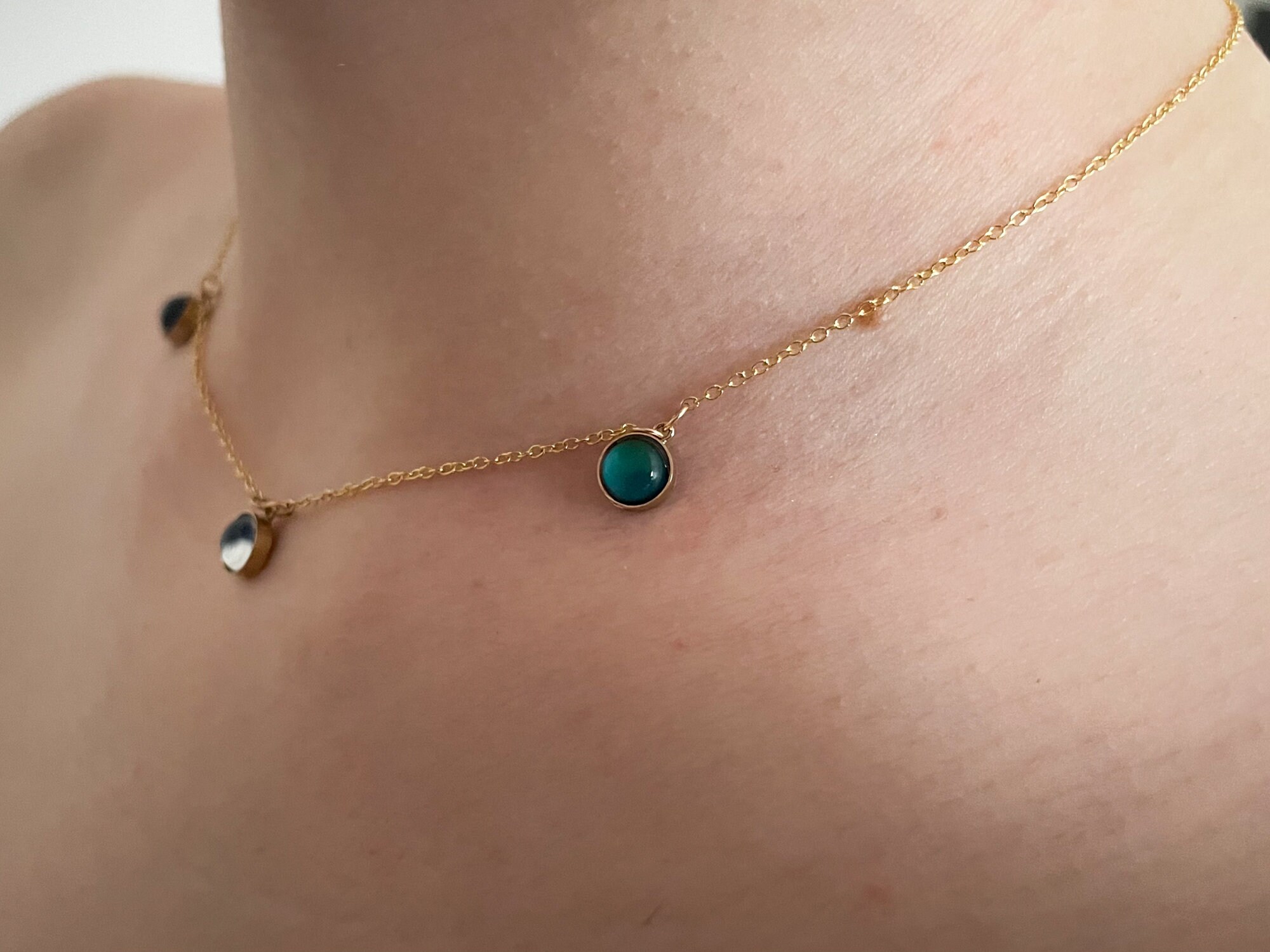 'in the mood' color changing mood necklace — Diana Caldarescu