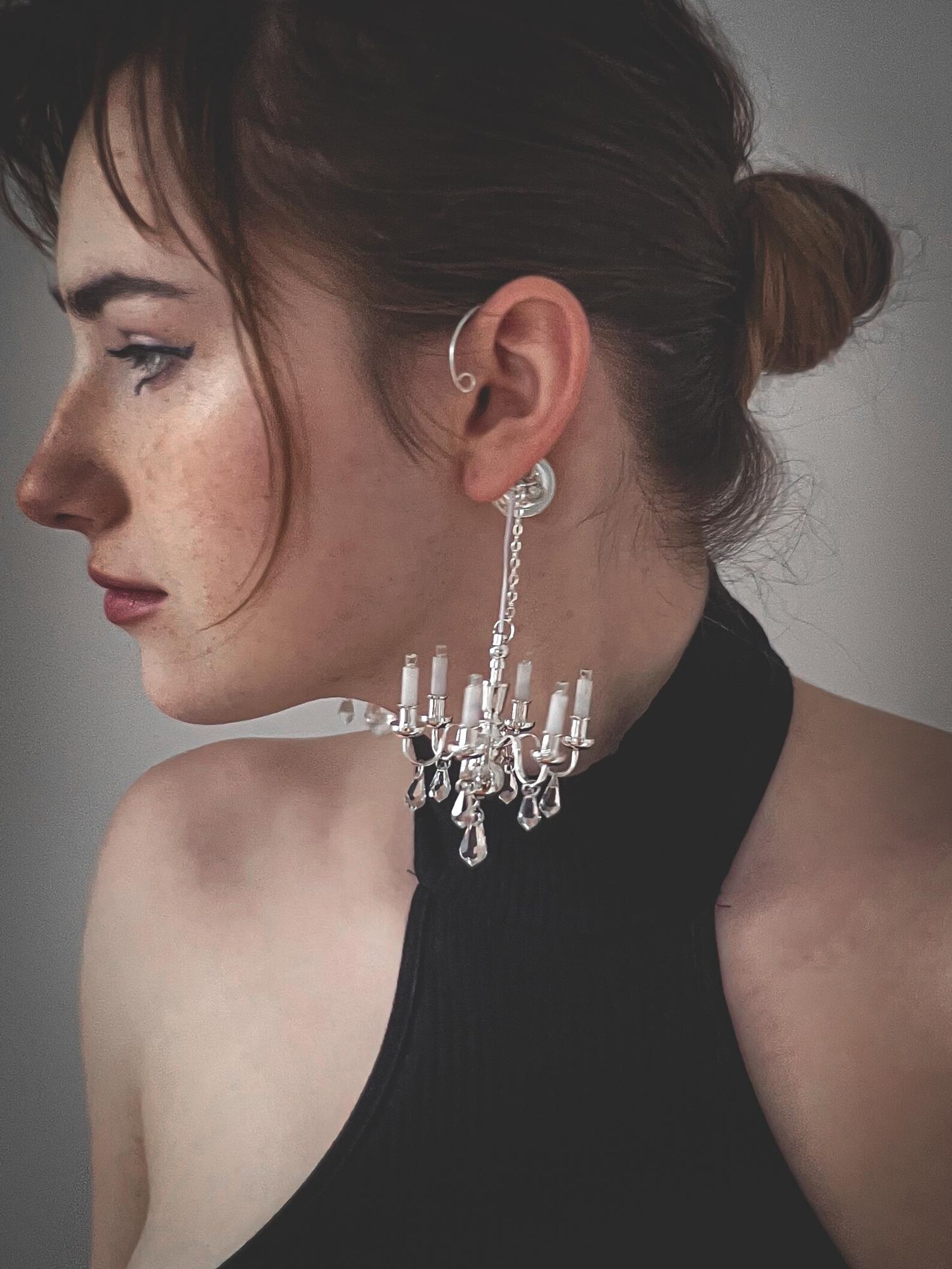 Silver Light-up 'rococo' Chandelier Earrings - Etsy