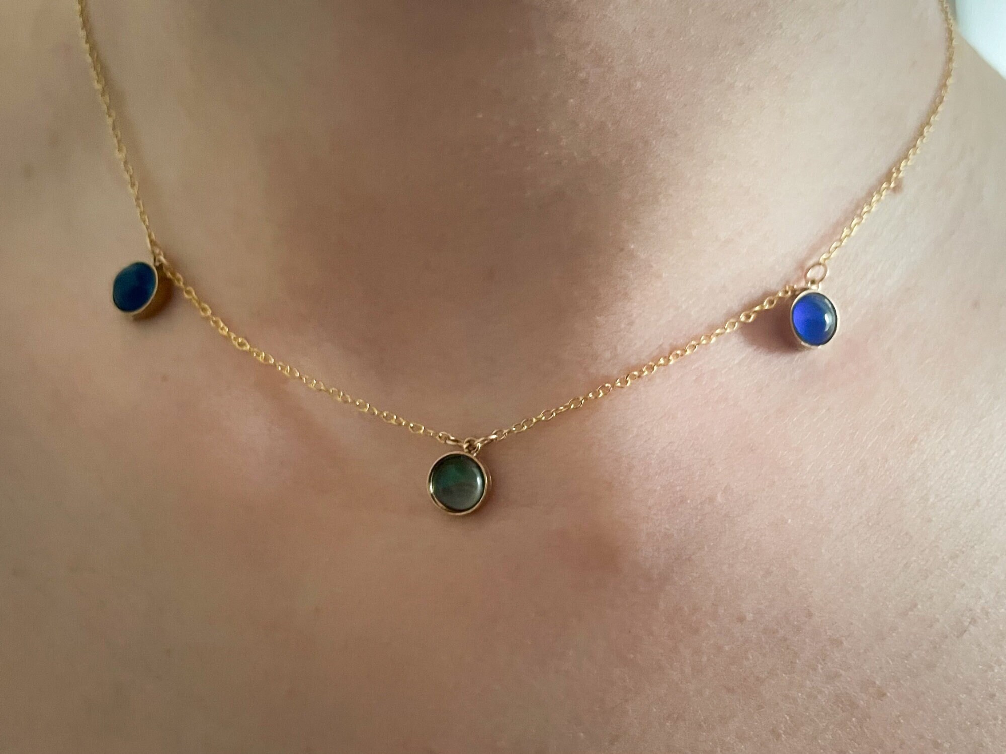 'in the mood' color changing mood necklace — Diana Caldarescu