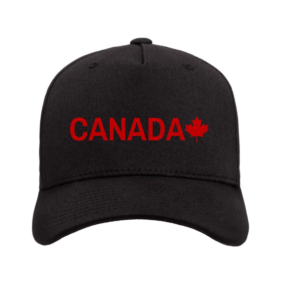 Canada Red Maple Leaf Hat Black Baseball Cap - Etsy