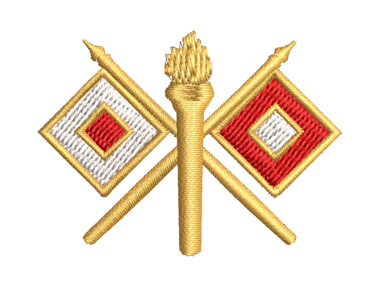 US Army Signal Corps Insignia Embroidery Design in 2 Sizes - Instant ...