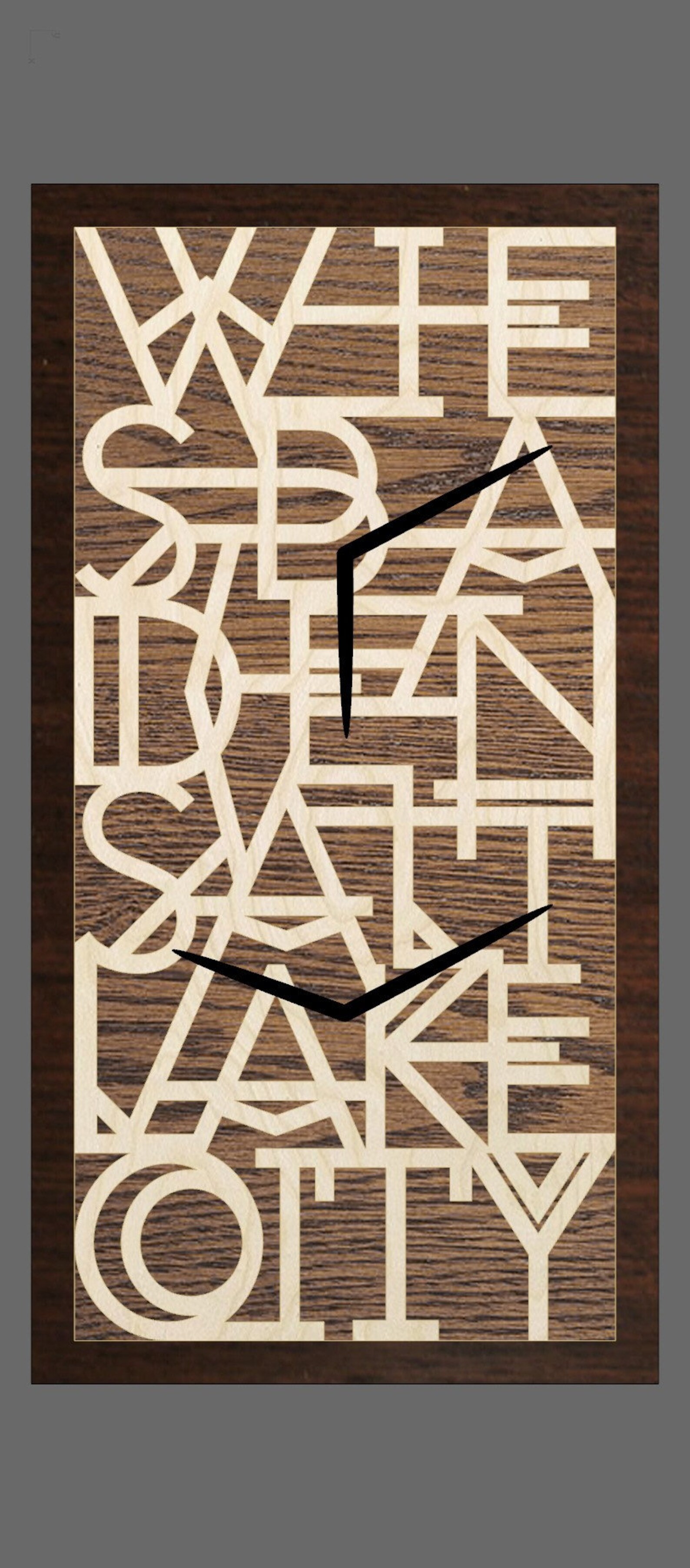 Custom Dual Time Zone Clock - Any Locations Available - Unique Modern ...