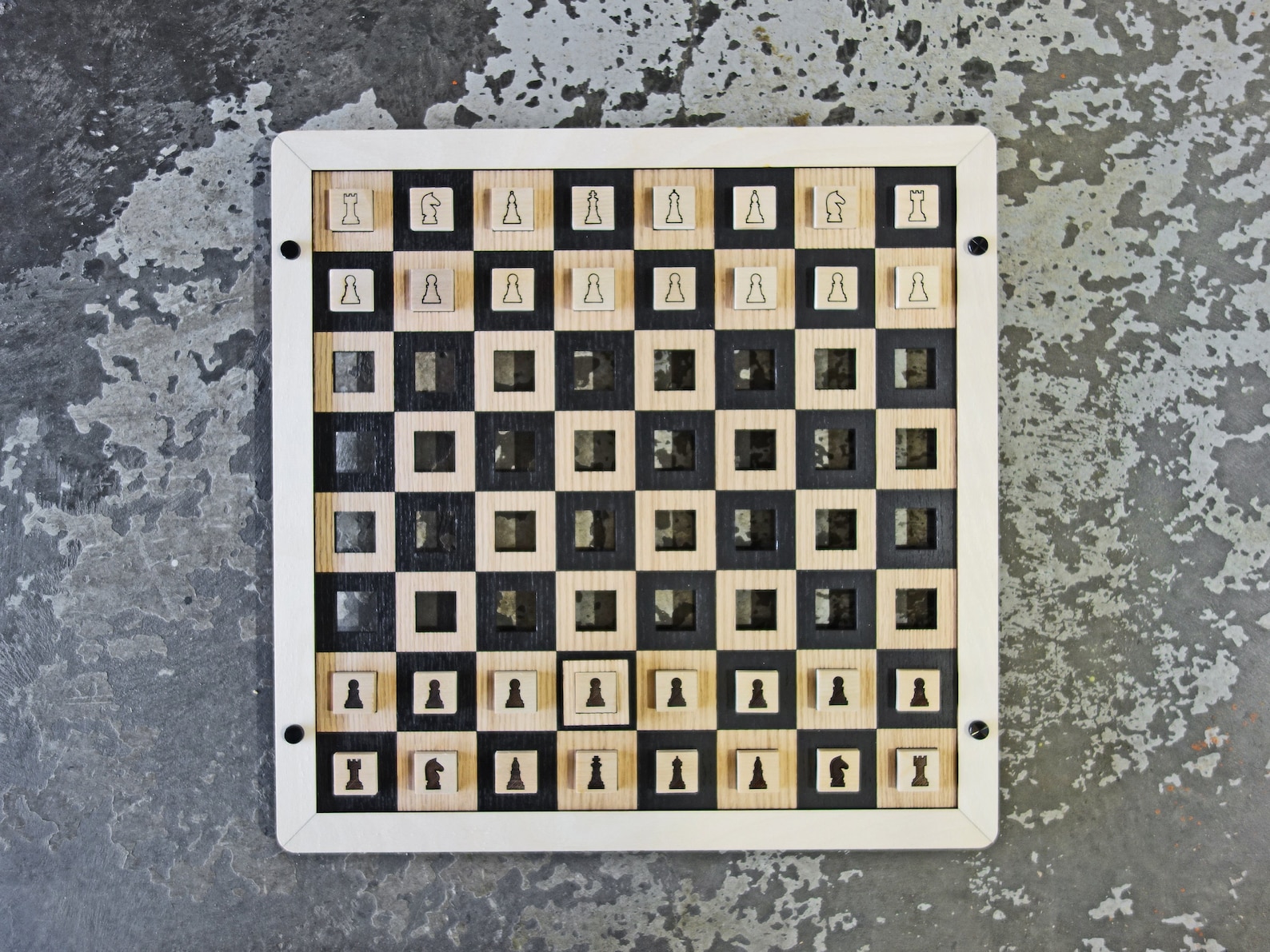 Wall Hanging Chess Board Game - Unique Gift Ideas - Vertical Chess ...