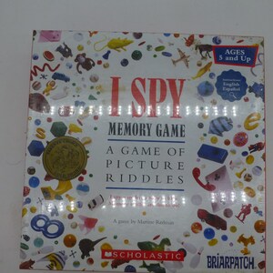 New & Sealed I Spy Memory Board Game by Briarpatch Age 5 Parent's ...