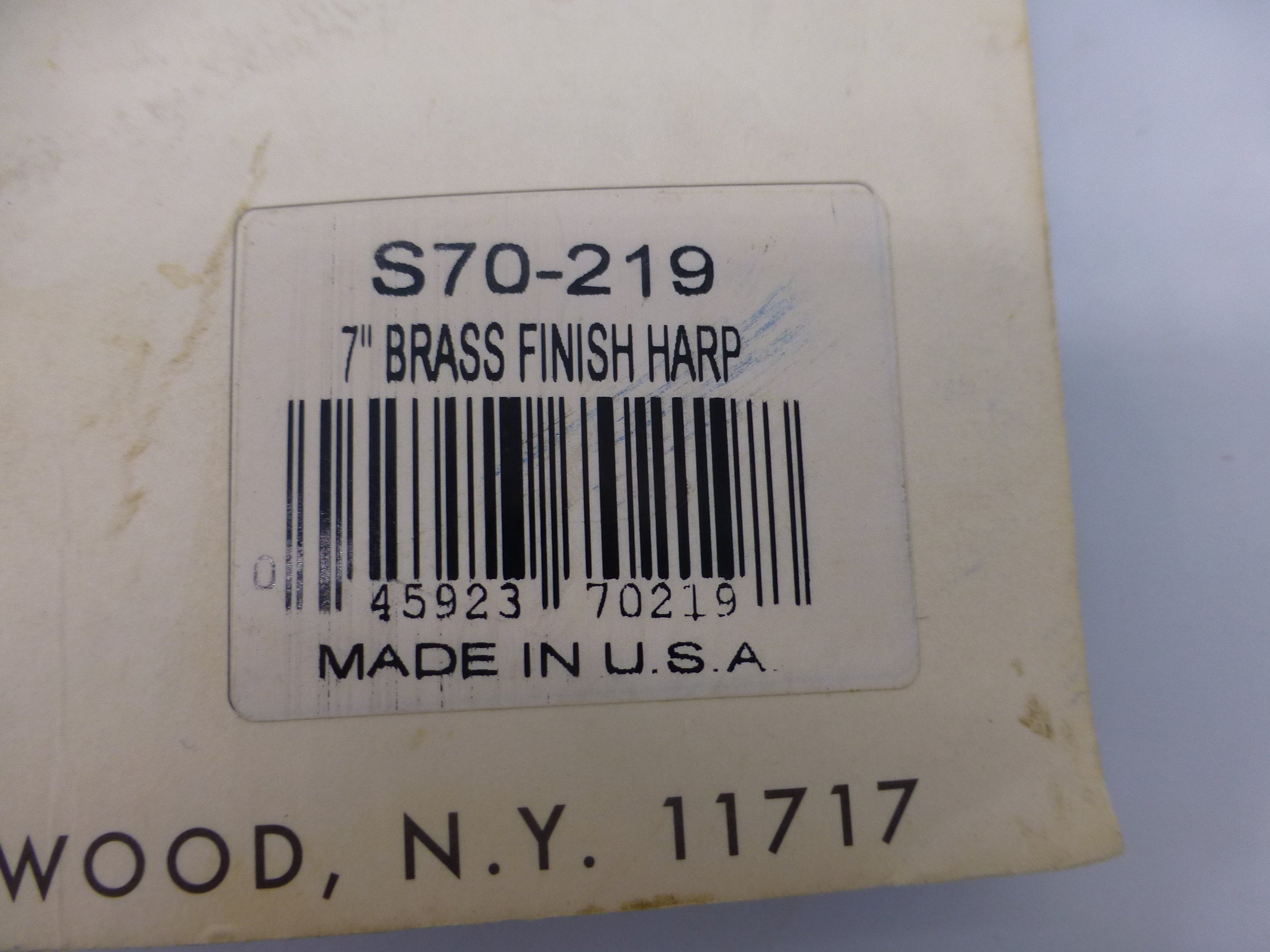 Brass Plated 7 Lamp Harp New in Original Packaging by Satco - Etsy