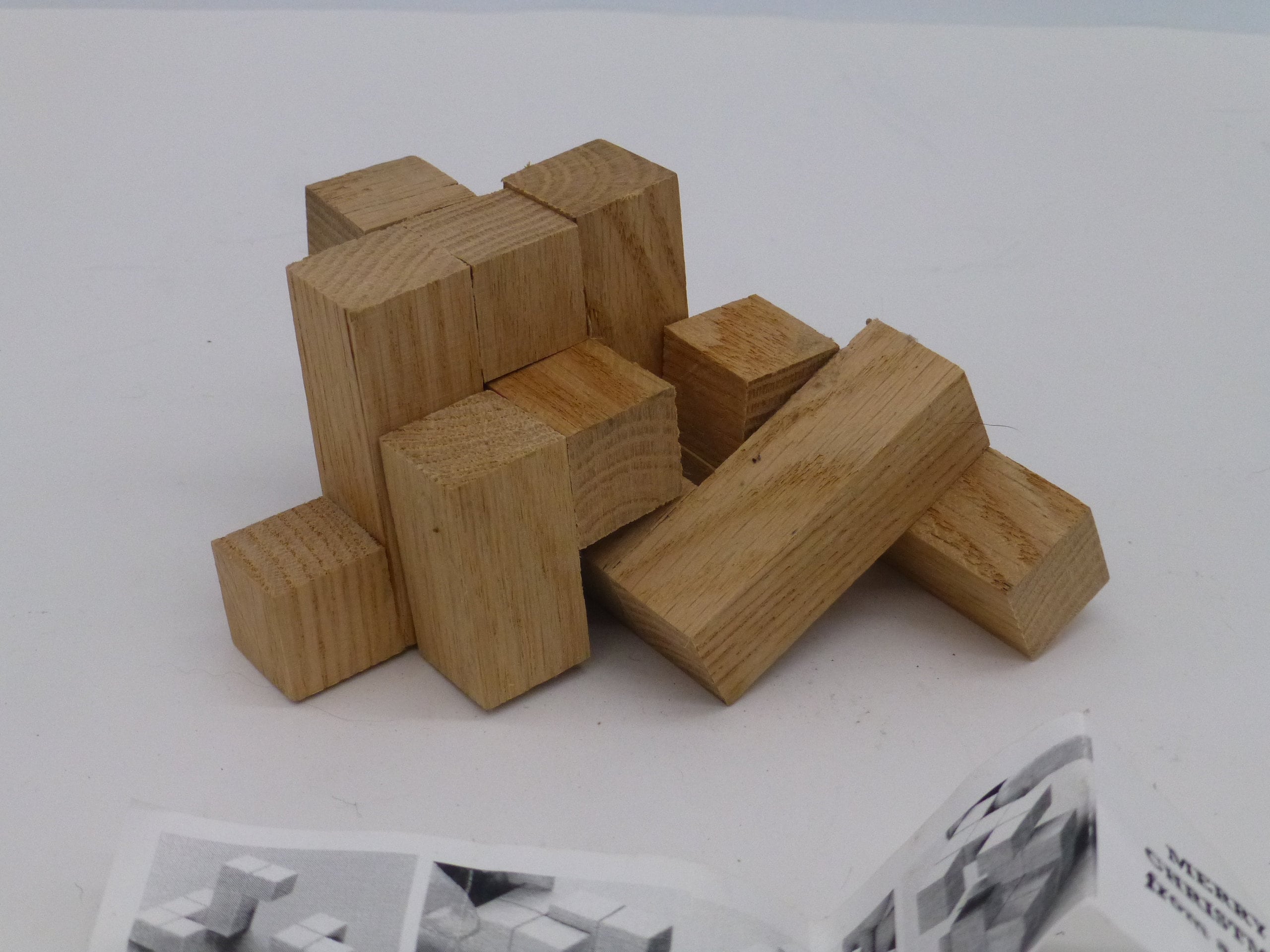 Vintage Wooden Block Puzzle Handmade - Etsy