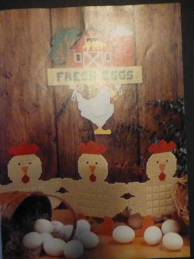 Plastic Canvas Crafts Magazine February 1995 Country Kitchen, Rocking ...